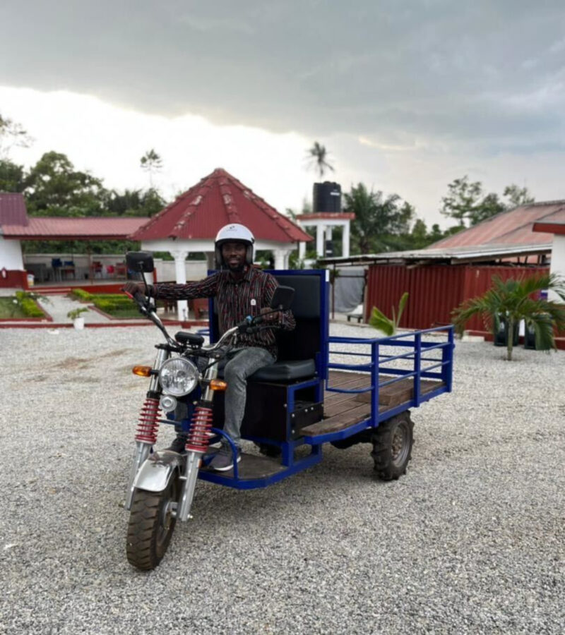 Testing our first E-Trycicle - Koa